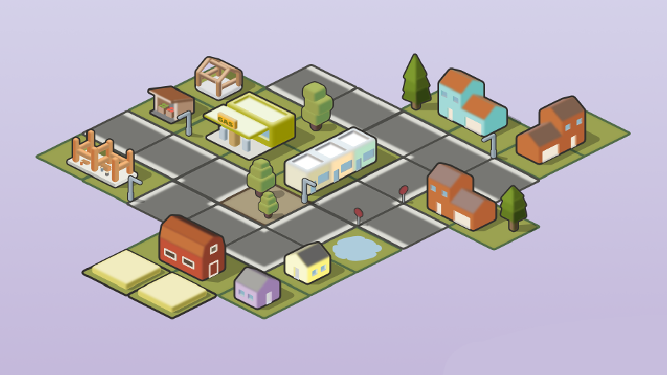 Isometric City - a free asset pack to build games with GDevelop | GDevelop